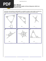 Mixed Angles Practice Worksheet | PDF