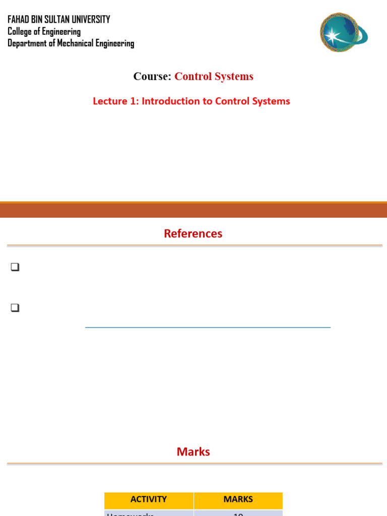 Introduction to Control Systems Overview | PDF | Feedback | Control Theory
