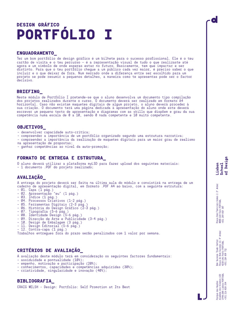 10-LSD-PORTFOLIO-1-brief | PDF