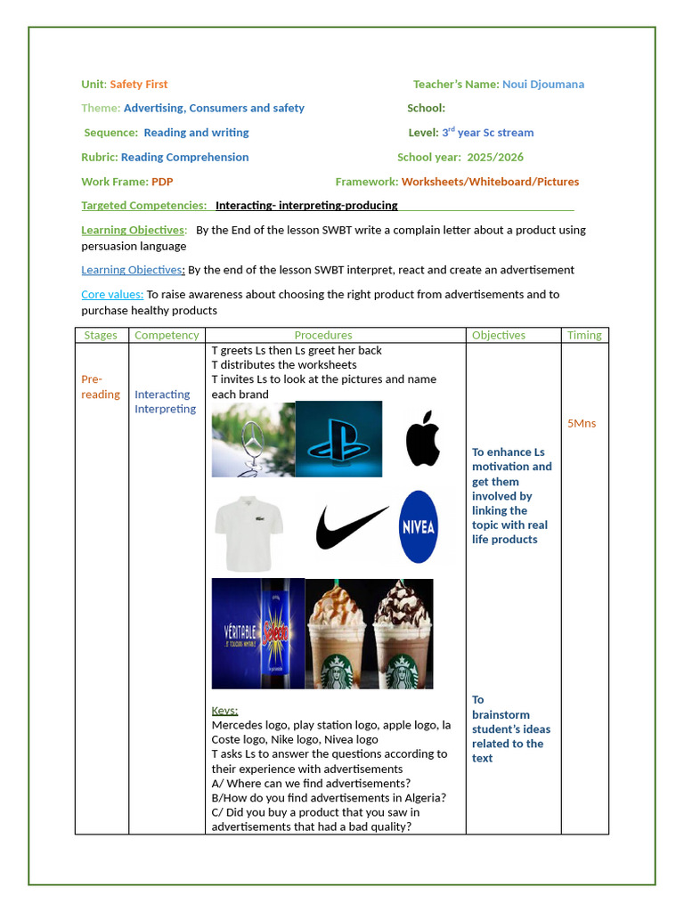 Advertising Safety and Consumer Awareness | PDF | Advertising ...