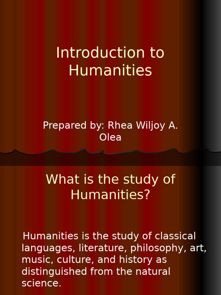 Overview of Humanities Studies | PDF