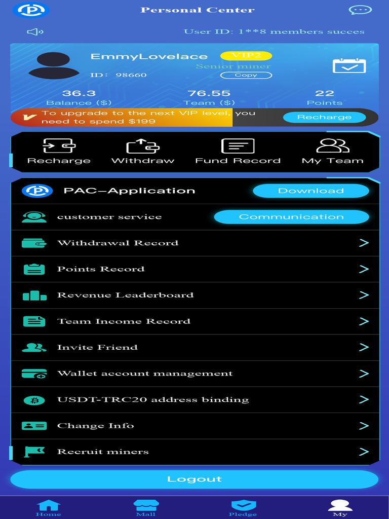 User Dashboard for VIP Members | PDF