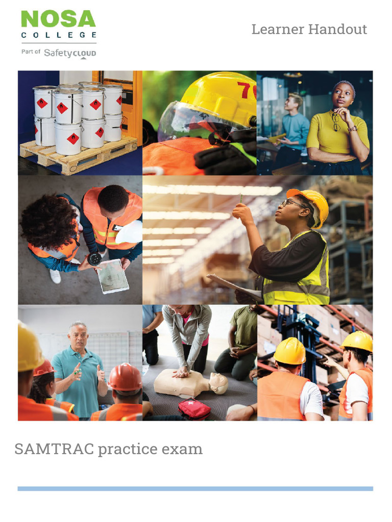 SAMTRAC Practice Exam Guide | PDF | Risk | Hazards