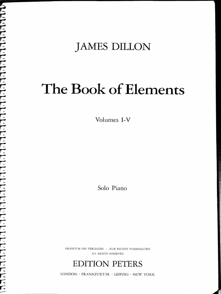 James Dillon-The Book of Elements, Vol I | PDF