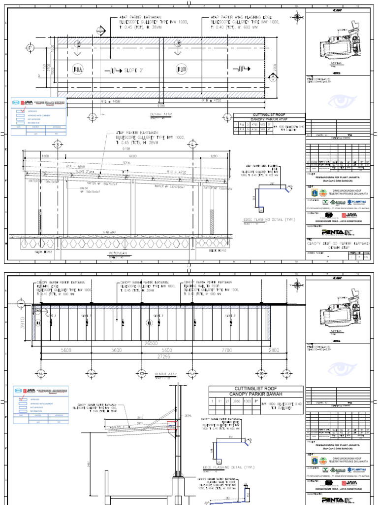 Denah Atap dan Cutting List RDF Plant | PDF