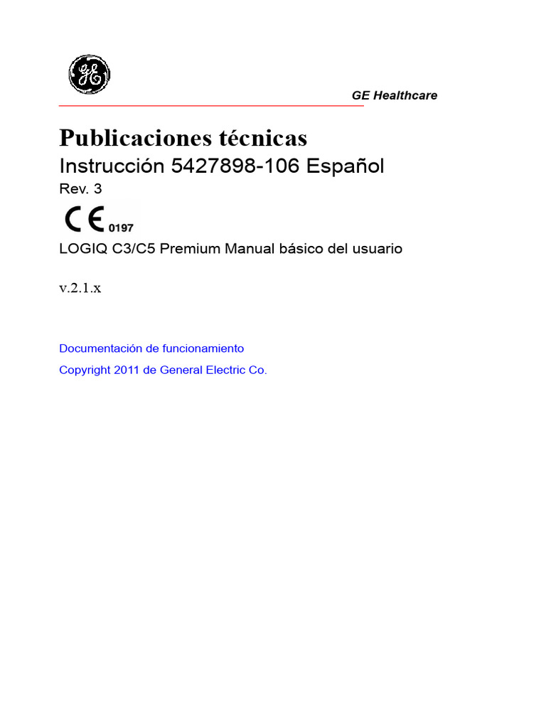 Manual de usuario LOGIQ C3/C5 Premium | PDF | Organización ...