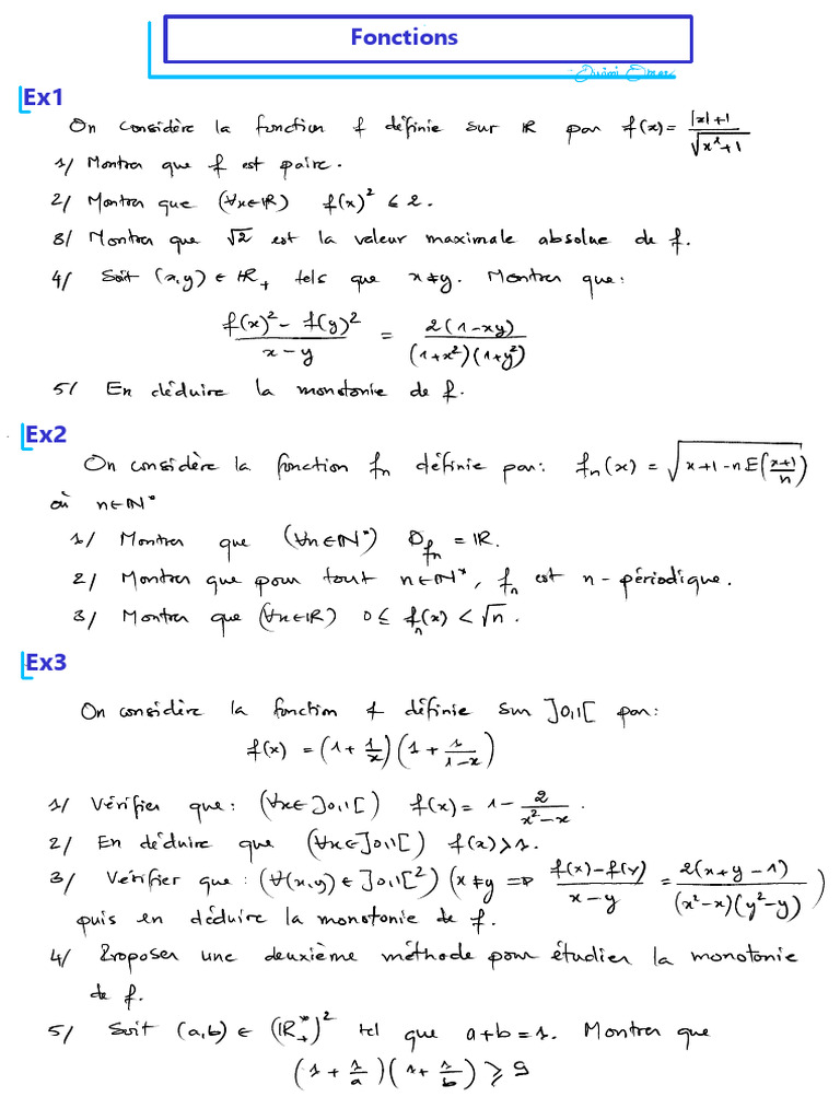 Fonctions 1_annoté 2024 | PDF