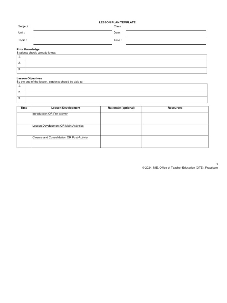 Copy of Lesson Plan_template | PDF