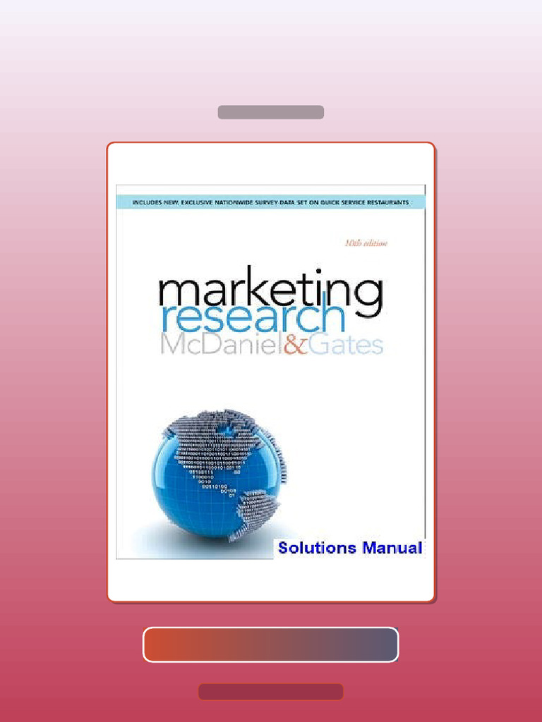 Marketing Research 10th Edition McDaniel E-book Testbank Solutions ...