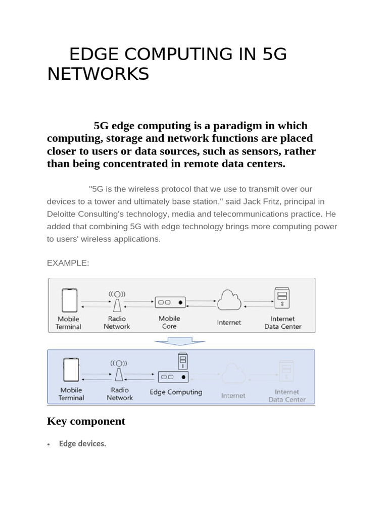 5G Edge Computing Benefits & Challenges | PDF | Computer Network ...