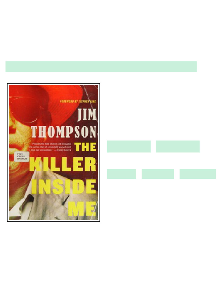 The killer inside me ebook easy open digital file | PDF