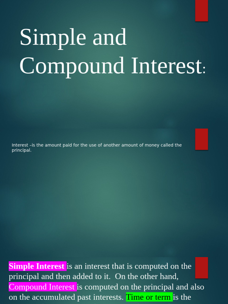 Final Week 1 | PDF | Interest | Compound Interest