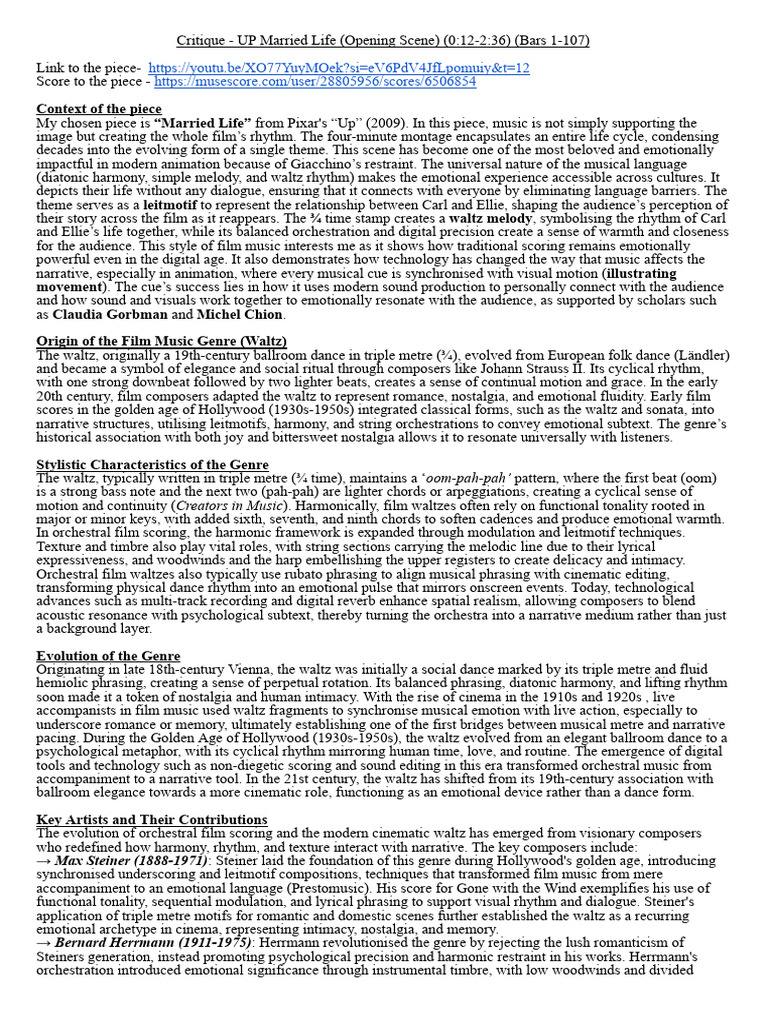 Critique - UP Married Life (Opening Scene) (0 - 12-4 - 10) | PDF ...