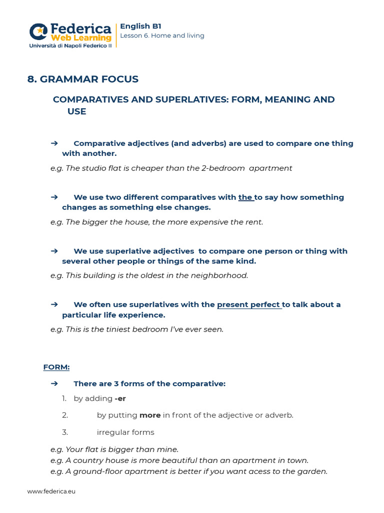 Lesson 6 Grammar focus | PDF | Linguistic Morphology | Language Families