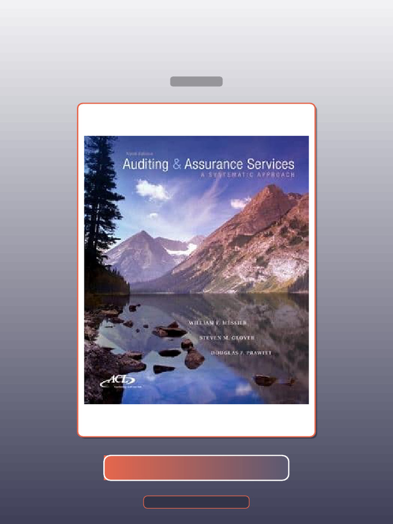 Auditing and Assurance Services a Systematic Approach 9th Edition by ...