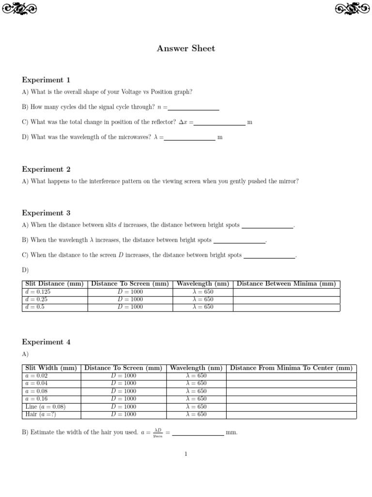 Physics Experiments on Wave Interference | PDF