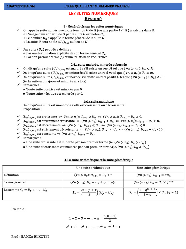 Les Suites | PDF