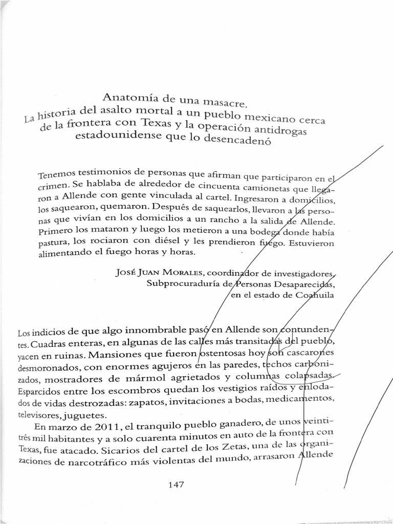 Anatomia de una masacre, Ginger Thompson | PDF