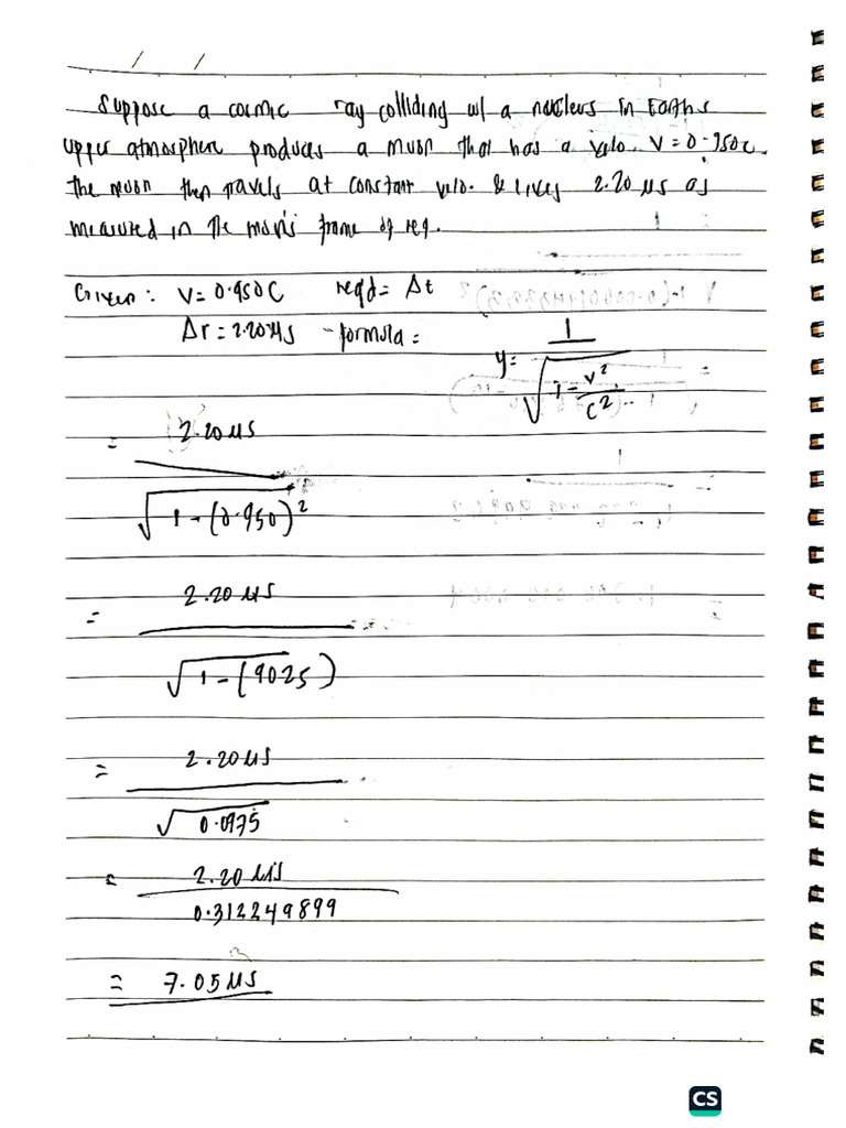 Lorentz Factor | PDF