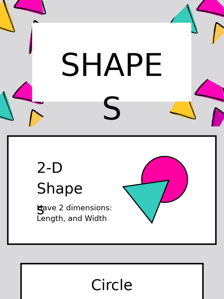 2-D and 3-D Shapes | PDF