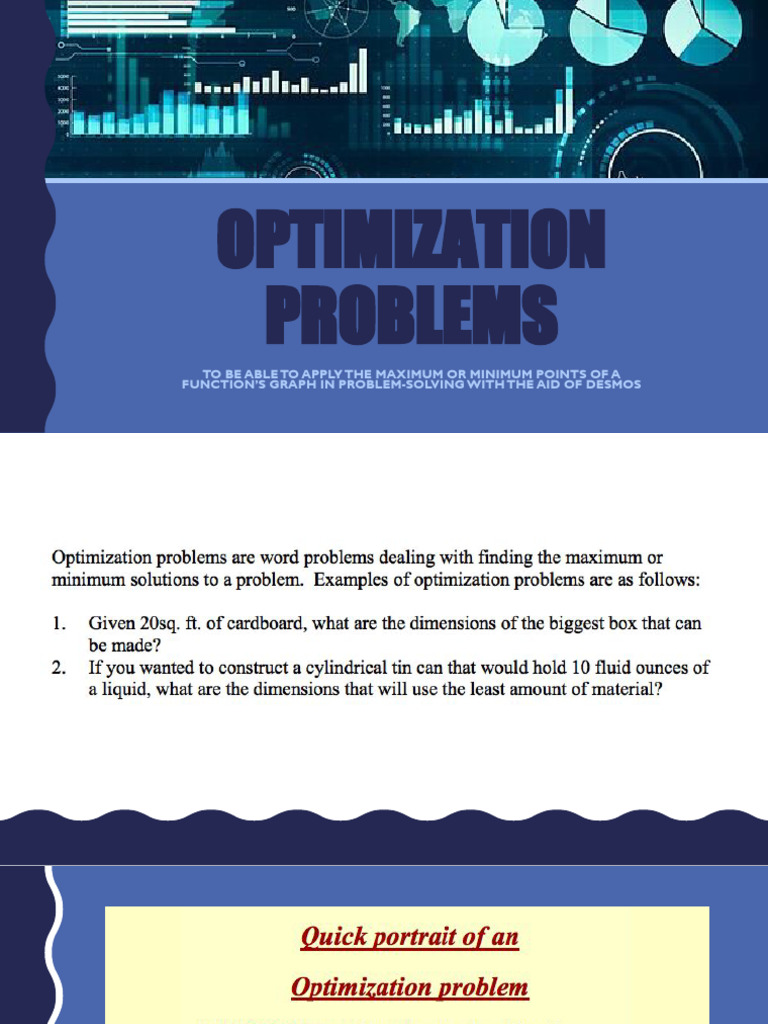 Optimization Problems Using Desmos | PDF | Mathematical Optimization ...