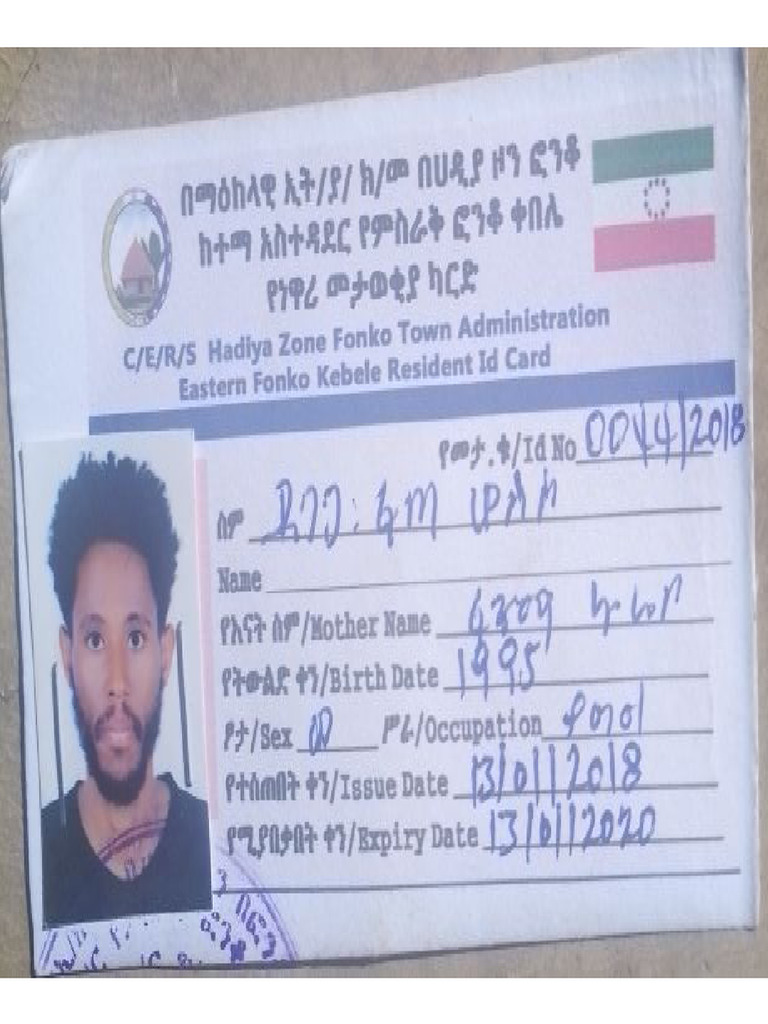 Kebele ID | PDF
