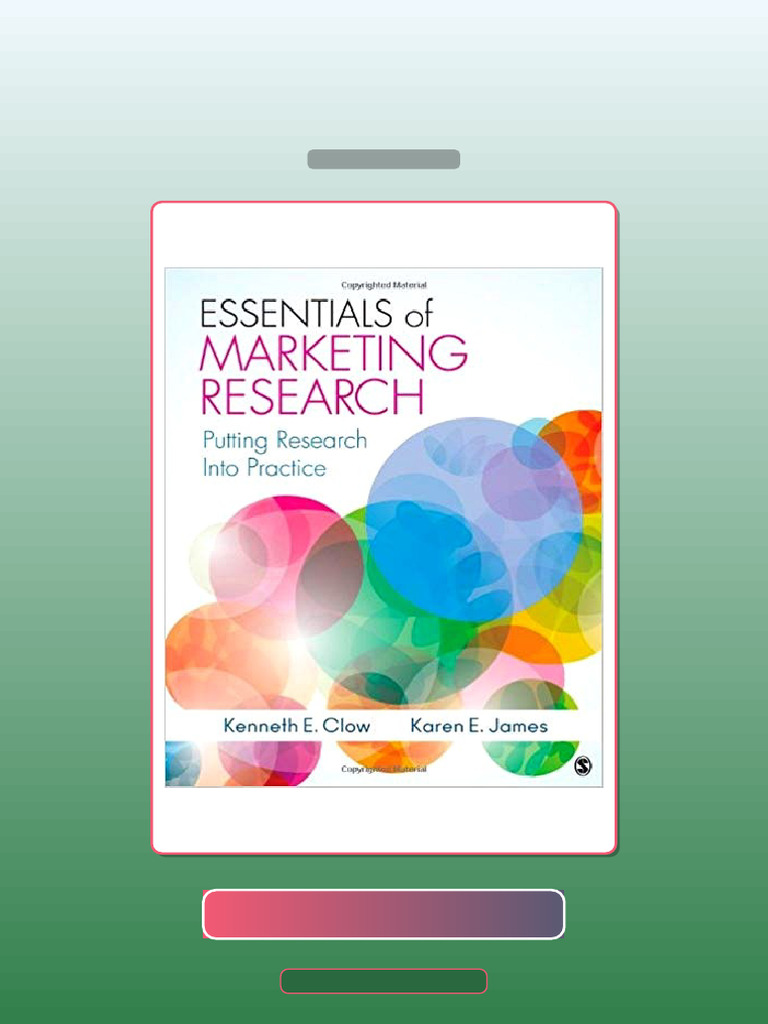 Essentials of Marketing Research Putting Research Into Practice 1st ...