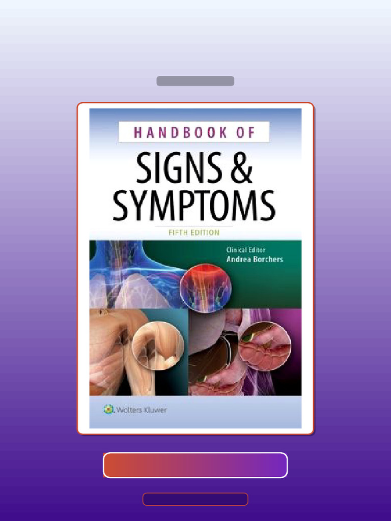 Handbook of Signs and Symptoms 5th Edition E-book Testbank Solutions ...