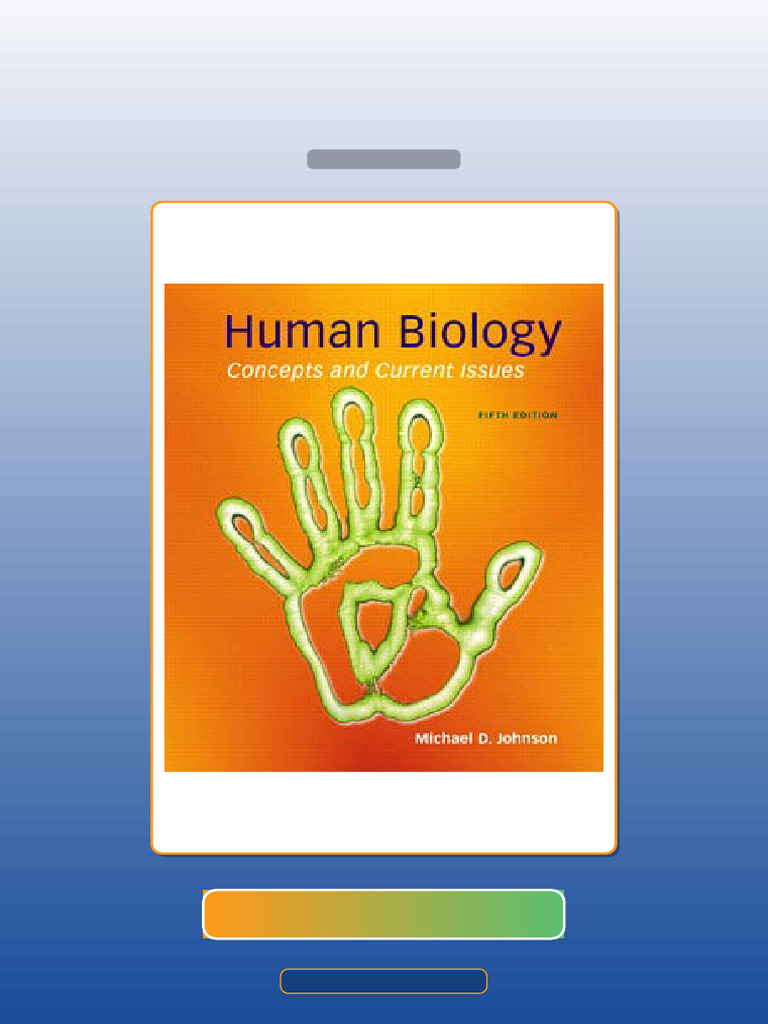 Human Biology Concepts and Current Issues 5E Johnson E-book Testbank ...