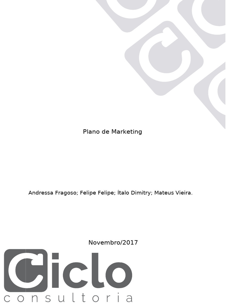 Relatório de Marketing- FIT & FAT | PDF | Marketing | Análise SWOT