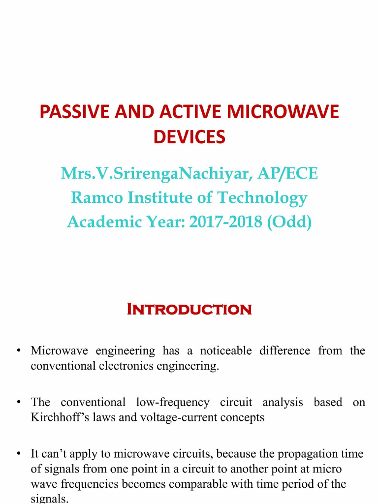 Microwave Engineering | PDF