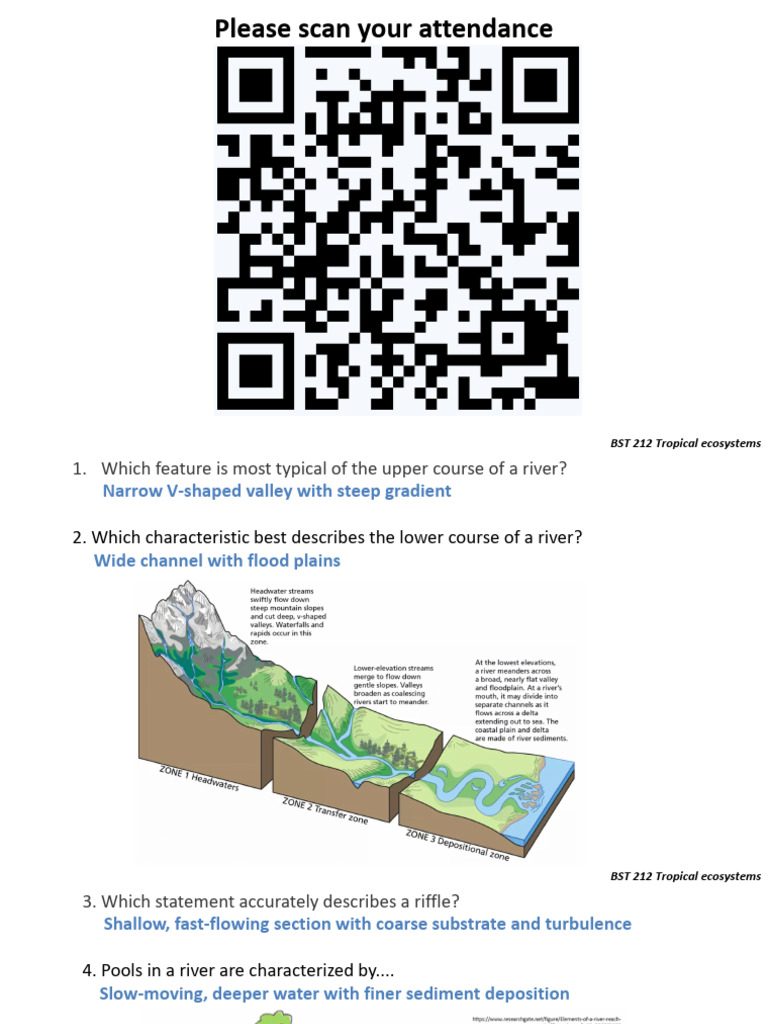 Lecture6_RiverEcosystems-Classdiscussion | PDF | River | Stream