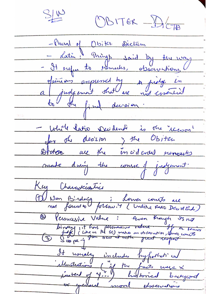 obiter dictation, law Sources,Normative Theory | PDF