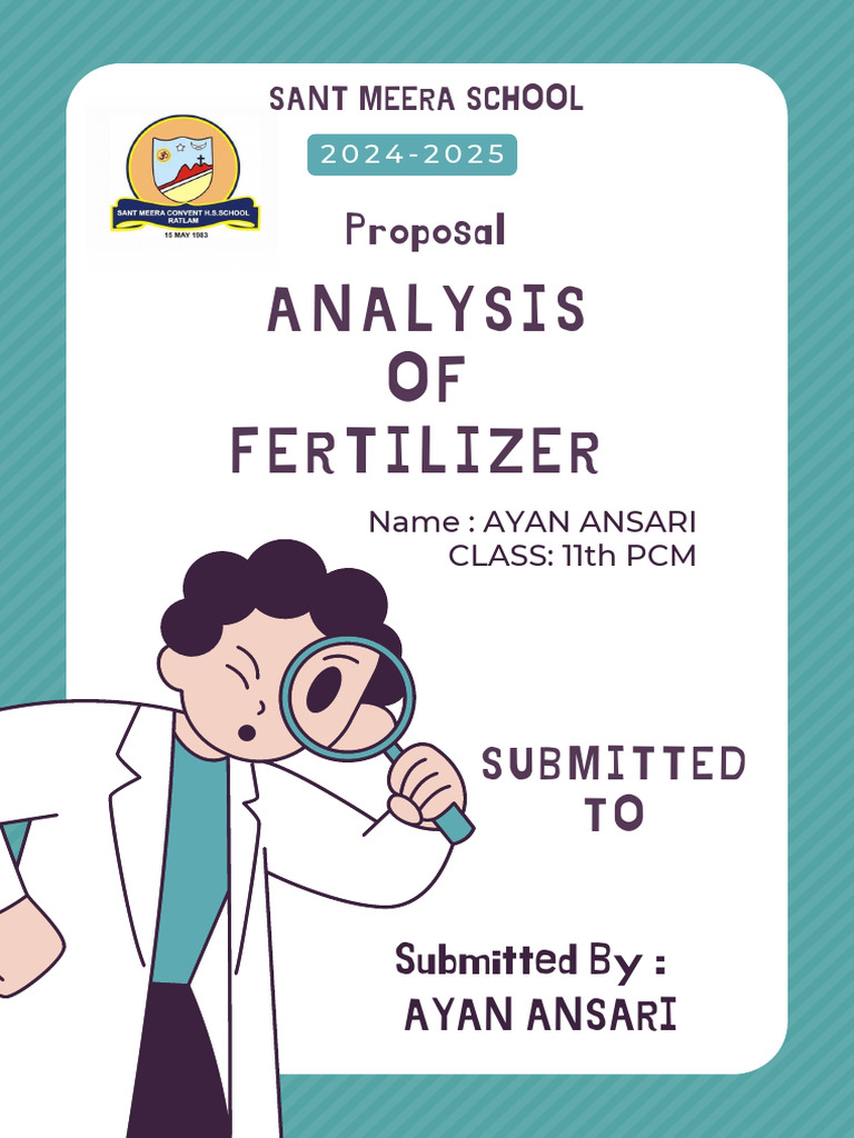 Green and White Doodle Science Project Cover A4 Document | PDF