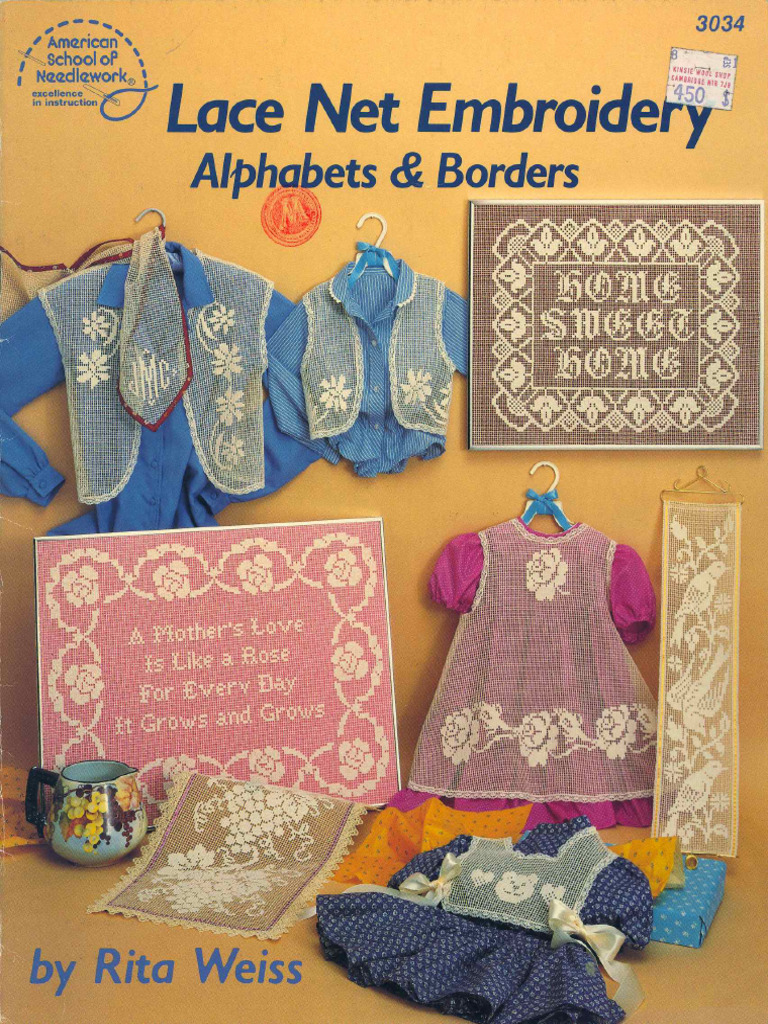 3034 Lace Net Embroidery Alphabets & Borders by Unknown | PDF