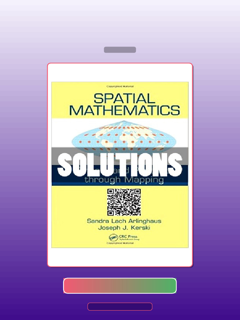 Spatial Mathematics Theory and Practice Through Mapping 1 Ed Arlinghaus ...