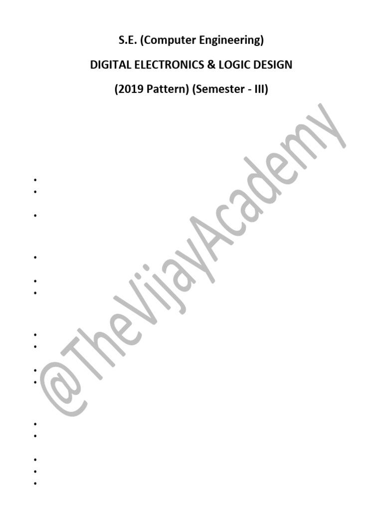 Deld Most Imp Topics 60 Marks Pdf Logic Gate Cmos