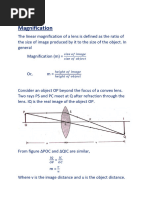Effective Focal Length of Lens Combinations | PDF | Optics | Light