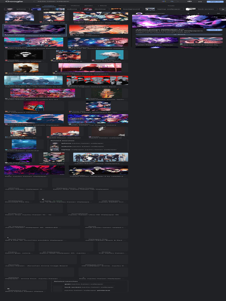 Jujutsu Kaisen Wallpaper - Google Search | PDF | Anime And Manga