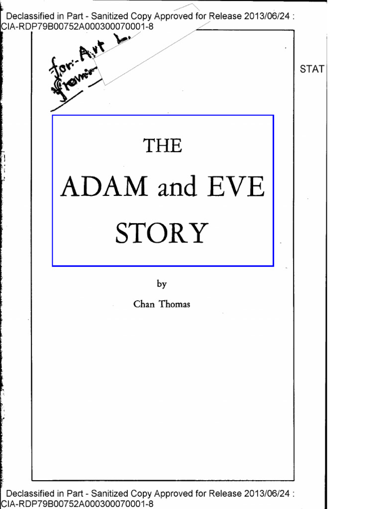 The Adam and Eve Story Chan Thomas | PDF