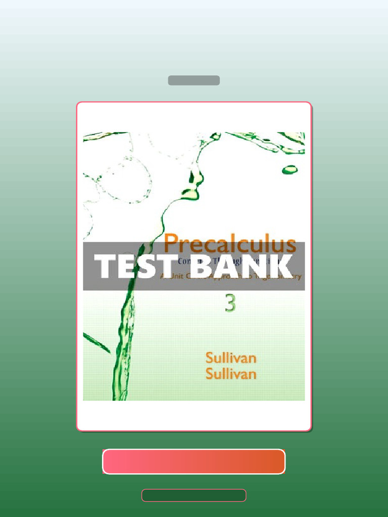 Precalculus Concepts Through Functions a Unit Circle Approach to ...