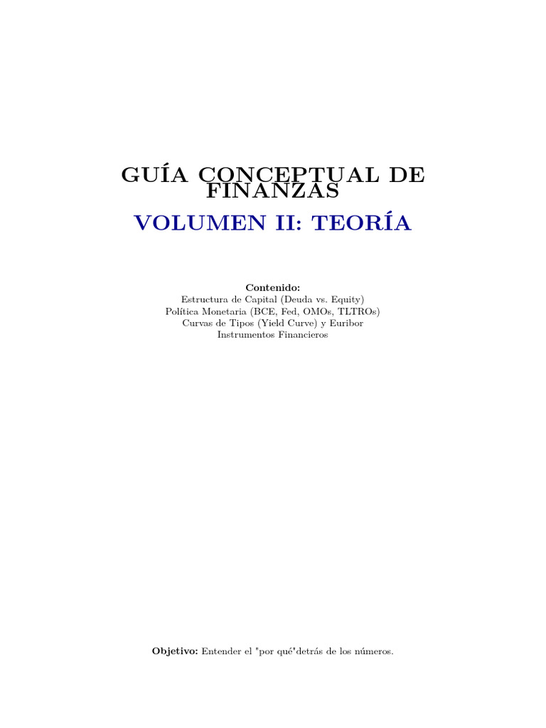 ManualConceptualVol2Completo.tex | PDF | Deuda | Inflación