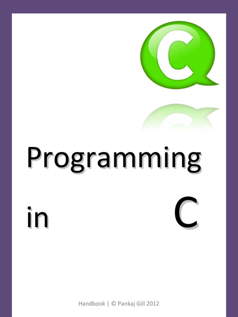 Programming In C Pdf Pointer Computer Programming Integer Computer Science