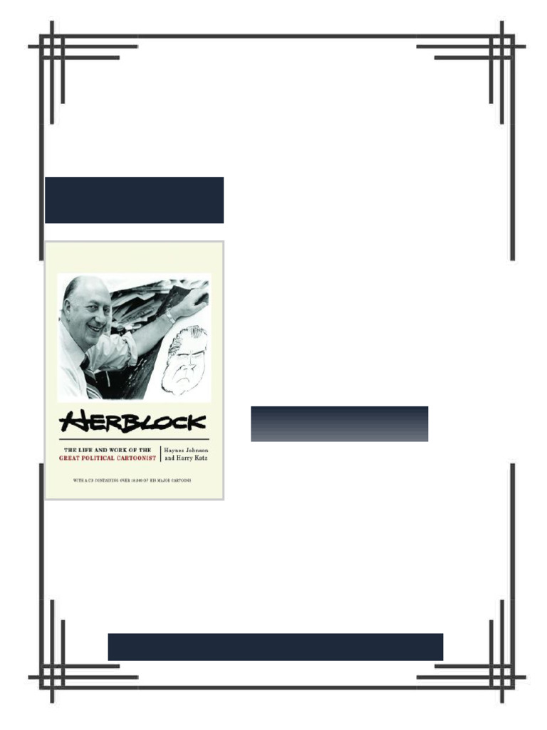 Herblock The Life and Works of the Great Political Cartoonist Block ...