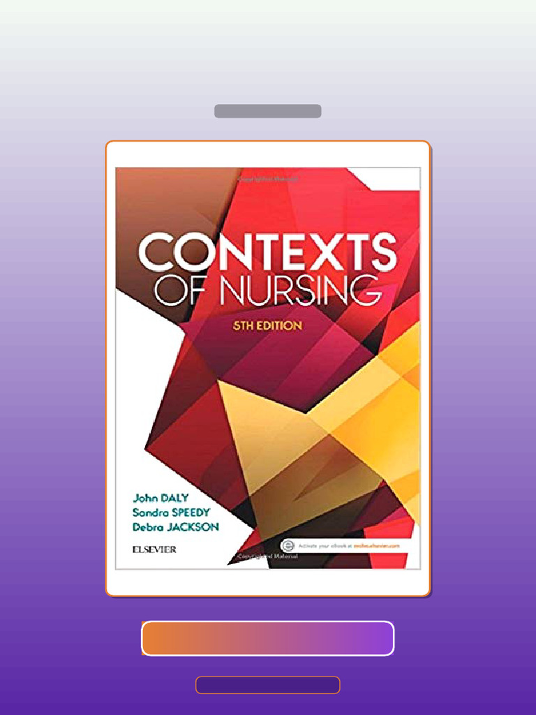 Contexts of Nursing an Introduction 5th Ed by John Daly RN BA MEdHons ...