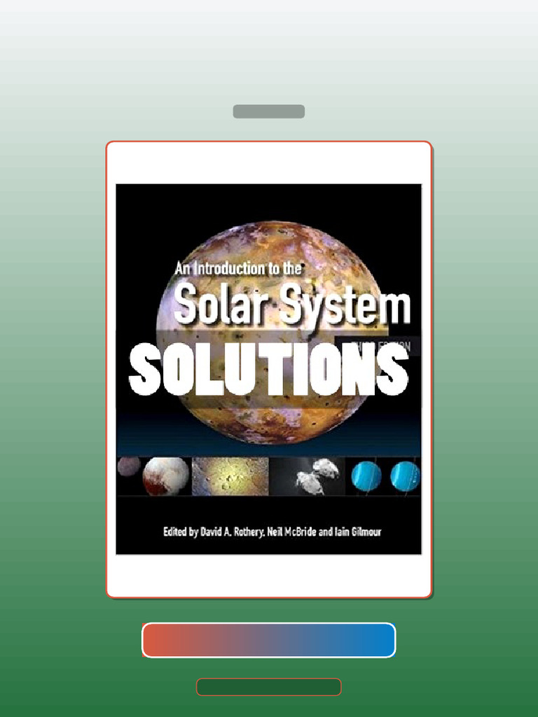 Solutions Introduction to the Solar System 3 Ed Rothery E-book Testbank ...