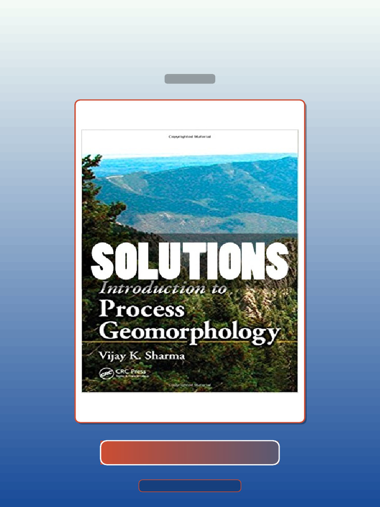 Solutions Introduction to Process Geomorphology 1 Ed Sharma E-book ...