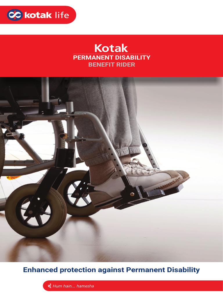 Kotak Permanent Disability Benefit Rider Brochure Feb 2022 | PDF ...