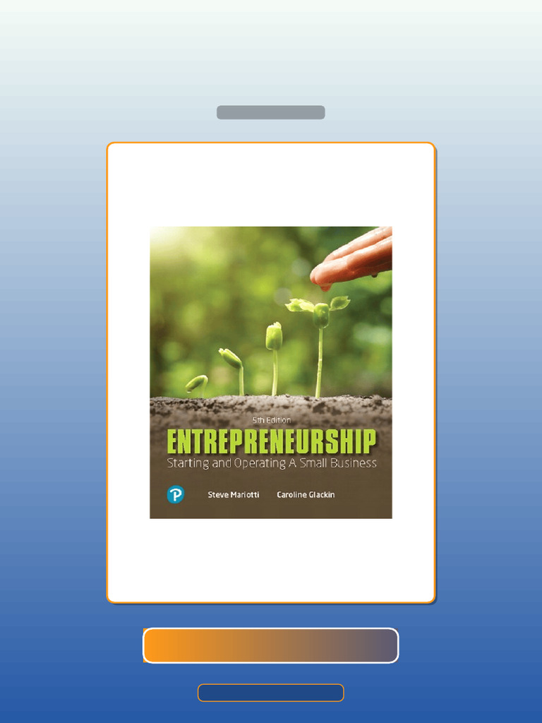 Entrepreneurship 5th Edition Glackin E-book Testbank Solutions | PDF ...