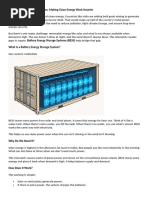 MW vs MWh in Battery Systems Explained | PDF | Energy Storage ...